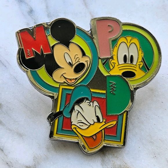 Disney | Jewelry | Large Mickey Mouse Donald Duck And Pluto Disney Pin ...